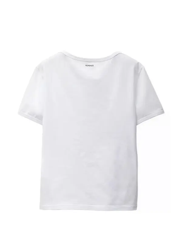 Versace Embroidered Cotton-jersey T-shirt