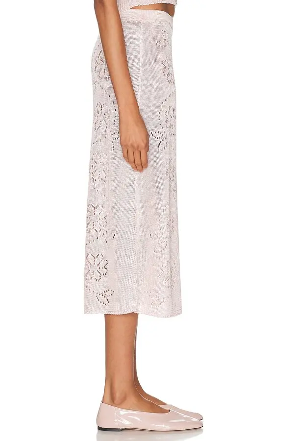 Calle Del Mar Vine Floral Knit Skirt - Primrose