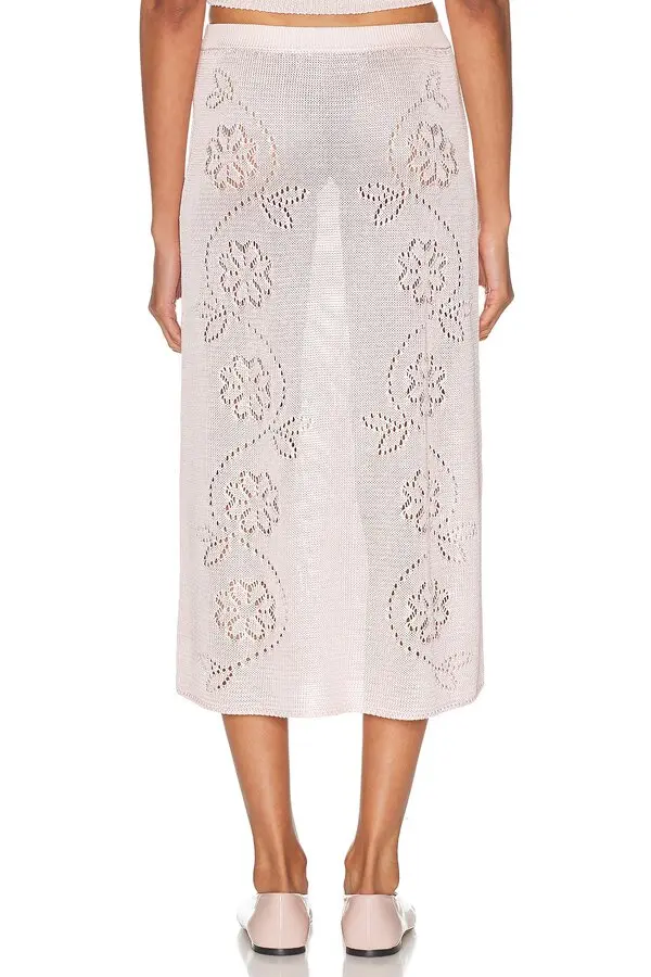 Calle Del Mar Vine Floral Knit Skirt - Primrose