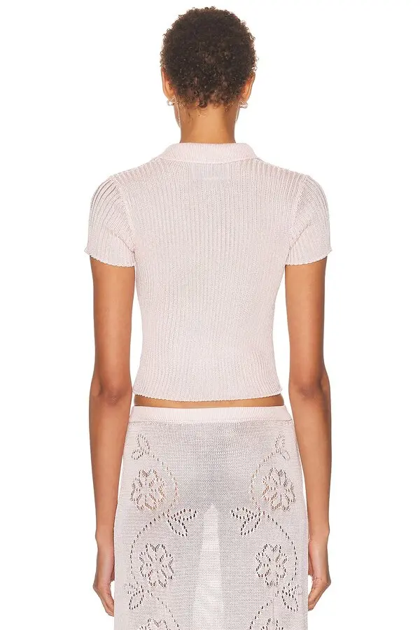 Calle Del Mar Short Sleeve Cardigan - Primrose