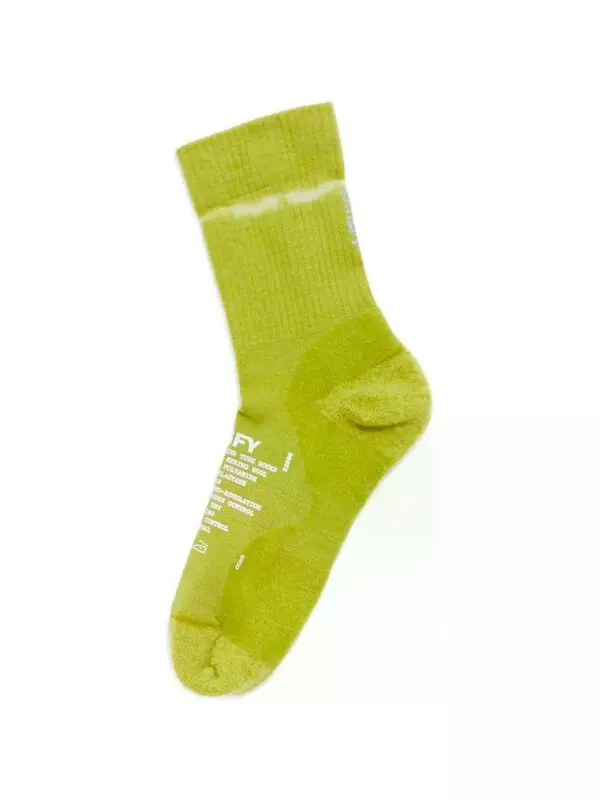 Satisfy Script Socks - Green