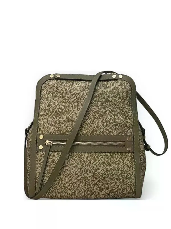 Borbonese Frame Cross Body Bag - Green