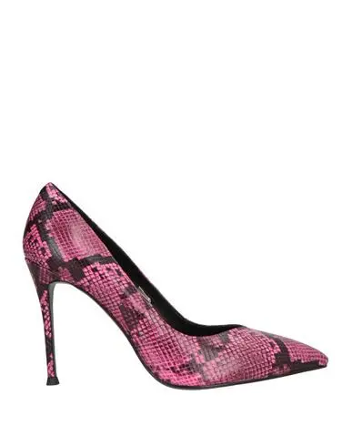 TOSCA BLU Snakeskin-print Stiletto Pumps - Mauve