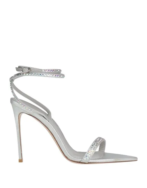 LE SILLA Leather Stiletto Sandals With Appliqués
