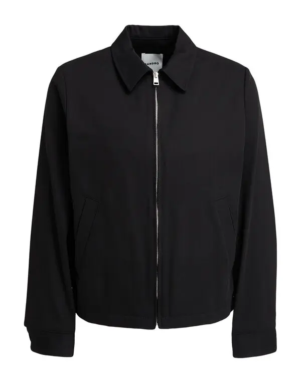 Sandro Cotton Gabardine Zip Jacket - Black