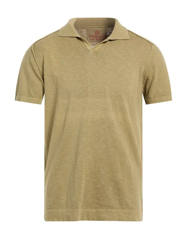 WOOL & CO Polo Shirt Military Size Cotton, Organic Cotton