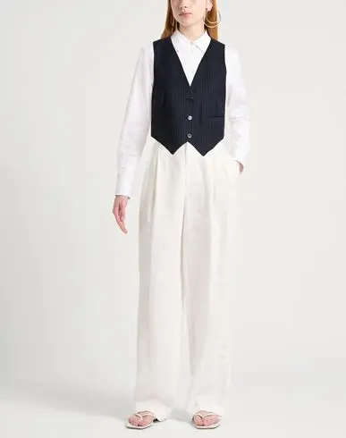 Ba&sh Tailored Vest In Midnight Polyester, Wool, Elastane
