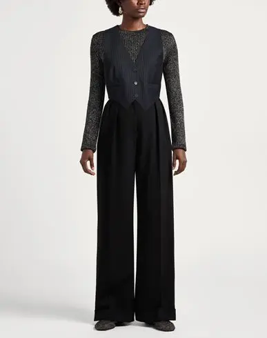 Ba&sh Tailored Vest In Midnight Polyester, Wool, Elastane