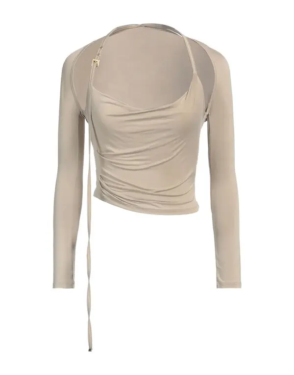 Jacquemus Top In Cupro And Elastane