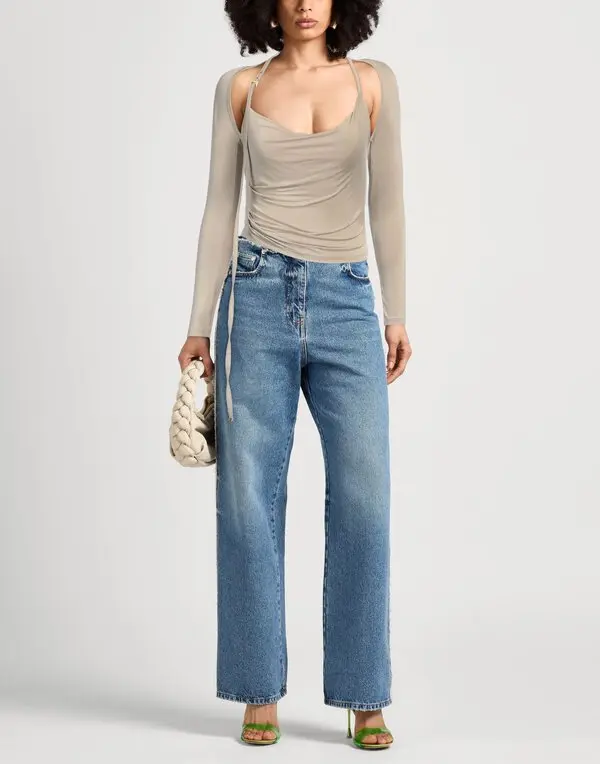 Jacquemus Top In Cupro And Elastane