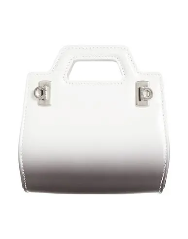 FERRAGAMO Calfskin Mini Handbag - White