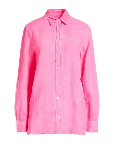 120% Lino Linen Shirt With Lace Trims