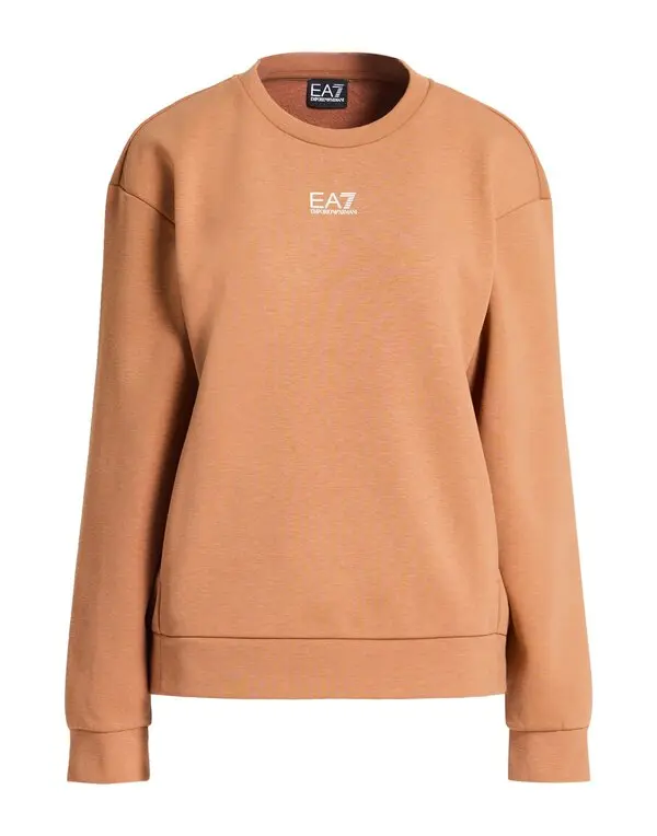 EA7 Sweatshirt In Polyester And Cotton - Beige