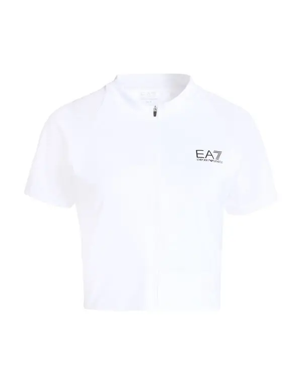 EA7 Crop T-shirt With Zipper Fastening