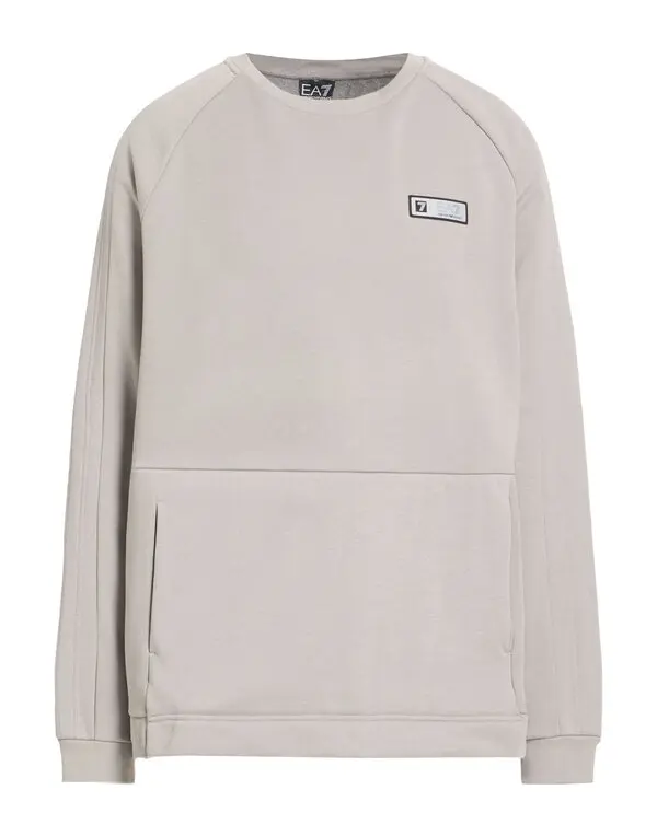 EA7 Fleece Sweatshirt With Logo - Grey