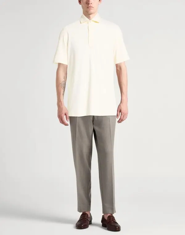 Brunello Cucinelli Polo Shirt Size Cotton, Linen - Yellow