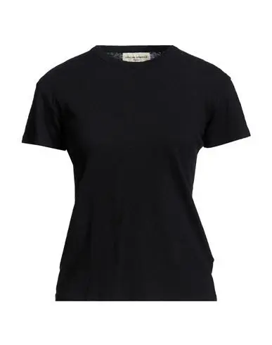 Officine Générale Cotton-linen T-shirt - Black