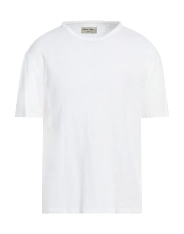 Officine Générale T-shirt Size Cotton, Linen - White