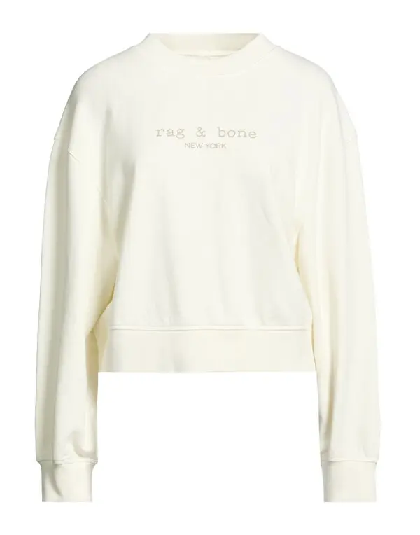 Rag & Bone Cotton-elastane Sweatshirt - White