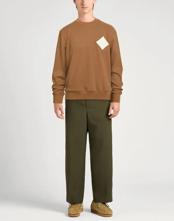 Mcm Sweatshirt With Appliqués And Brand Logo - Brown
