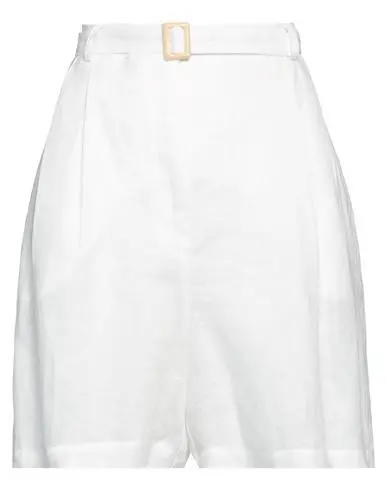 Liviana Conti Woven High-waisted Shorts - White