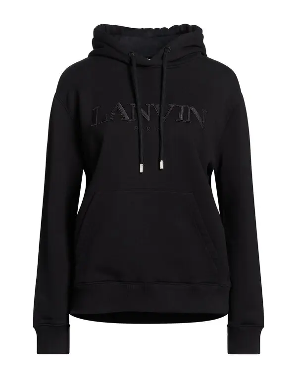 LANVIN Sweatshirt In Cotton, Polyester, And Elastane - Black