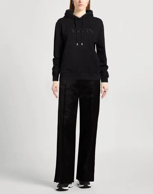 LANVIN Sweatshirt In Cotton, Polyester, And Elastane - Black