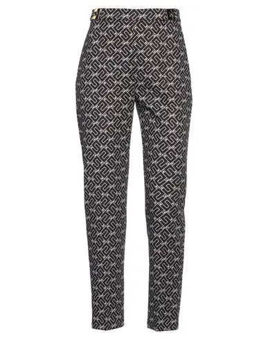 Elisabetta Franchi Tapered Logo-print High-waisted Cropped Pants