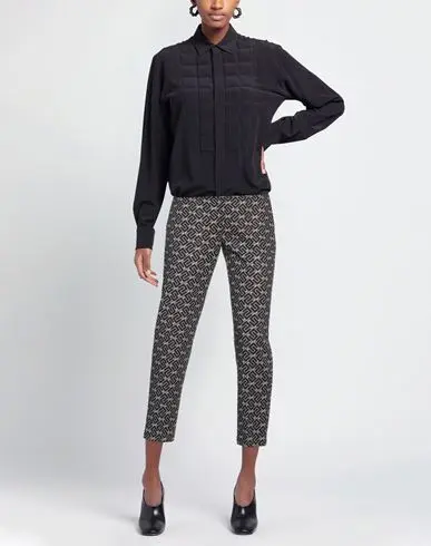 Elisabetta Franchi Tapered Logo-print High-waisted Cropped Pants
