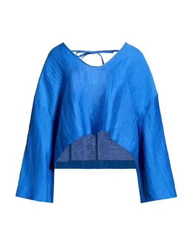KAOS Linen Blend Top - Bright Blue