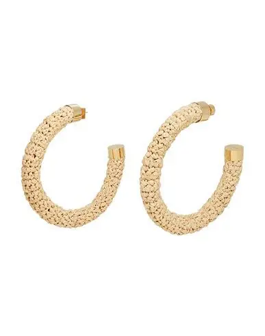 Jacquemus Raffia Hoop Earrings - Beige