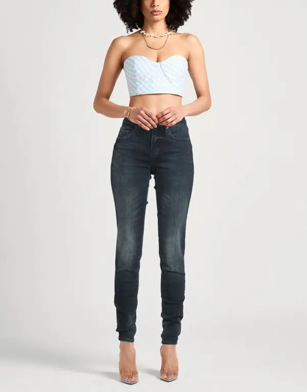 Armani Exchange Skinny Jeans With Logo - Blue