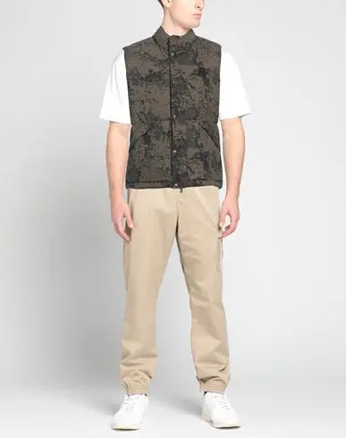 REPRESENT Sleeveless Puffer Vest - Beige