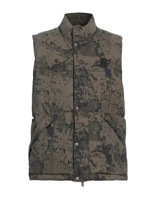 REPRESENT Sleeveless Puffer Vest - Beige