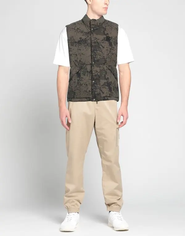REPRESENT Sleeveless Puffer Vest - Beige