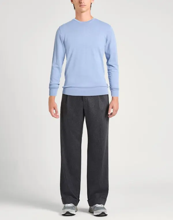 BERNA Light Viscose And Polyamide Sweater - Blue