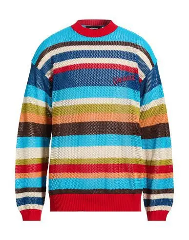 Dsquared2 Striped Cotton Crewneck Sweater