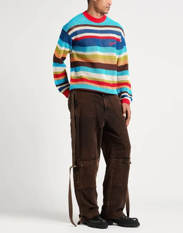 Dsquared2 Striped Cotton Crewneck Sweater