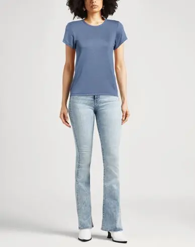 Rag & Bone Short Sleeve Knit Top - Blue