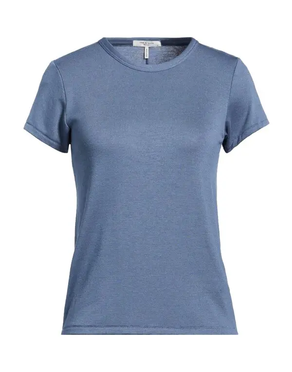 Rag & Bone Short Sleeve Knit Top - Blue