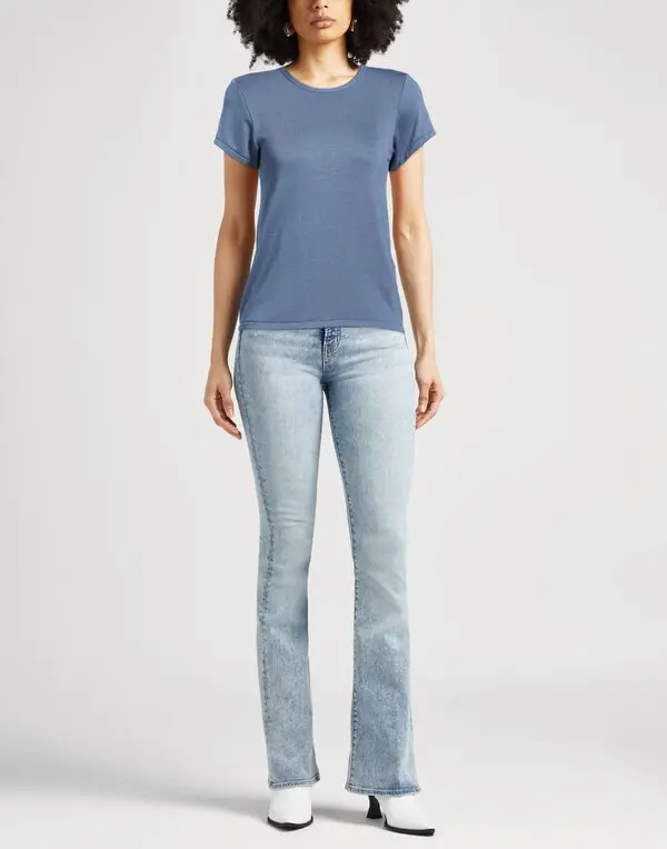 Rag & Bone Short Sleeve Knit Top - Blue