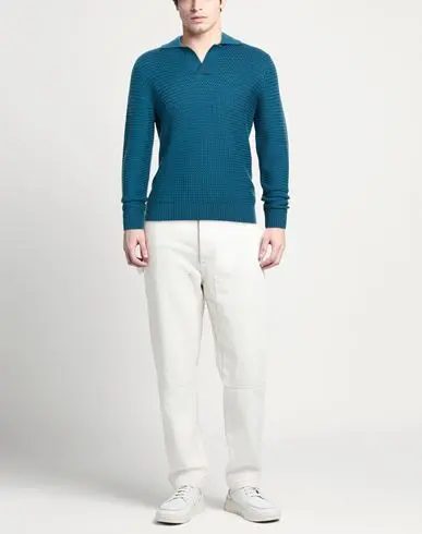 FILIPPO DE LAURENTIIS Merino Wool Camp Collar Sweater