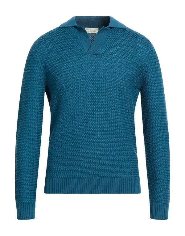 FILIPPO DE LAURENTIIS Merino Wool Camp Collar Sweater