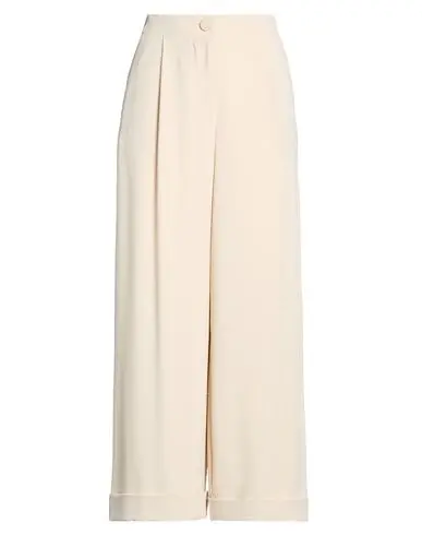 Armani Exchange Wide Leg Relaxed Fit Pants - Beige