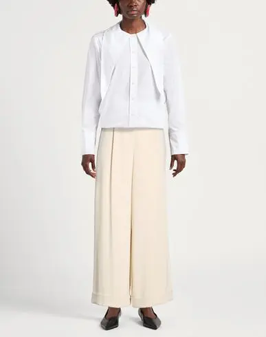Armani Exchange Wide Leg Relaxed Fit Pants - Beige