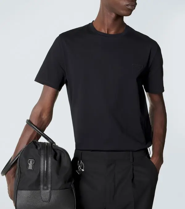 Prada Cotton-blend Jersey T-shirt
