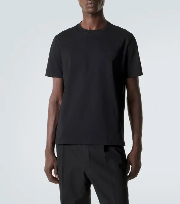 Prada Cotton-blend Jersey T-shirt