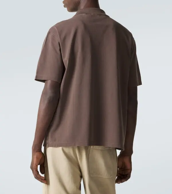 FRAME Cotton Pique Polo Shirt