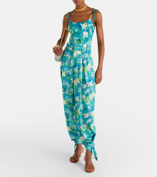 Chloé Floral Silk Balloon Pants