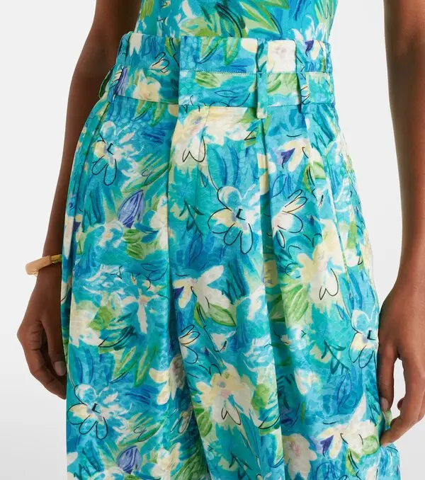 Chloé Floral Silk Balloon Pants